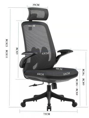 Cina Sedie ergonomiche a schiena alta a maglia Sedie da ufficio a maglia con poggiatesta 0.15CBM in vendita