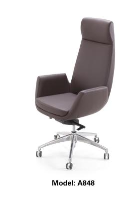 Cina ODM Tilt Leather Executive Sedia girevole ergonomica in vendita