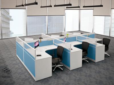 Cina Stazioni di lavoro d'ufficio personalizzate Cubiche Mobili 5x5 Certificato ISO in vendita