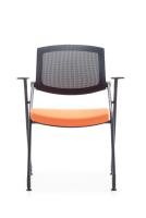 China Training room Stackable Meeting Chairs with Writing Tablet for sale