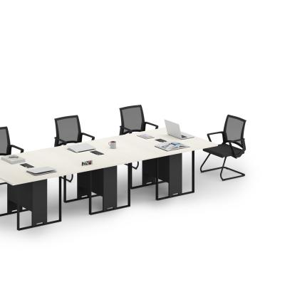 Cina Tavolo di postazione di lavoro lineare ergonomica estensibile in legno OEM in vendita
