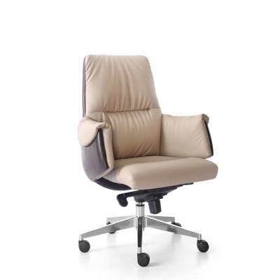 Cina Sedia da ufficio in pelle da ufficio in alluminio contemporaneo Ergonomica OEM in vendita