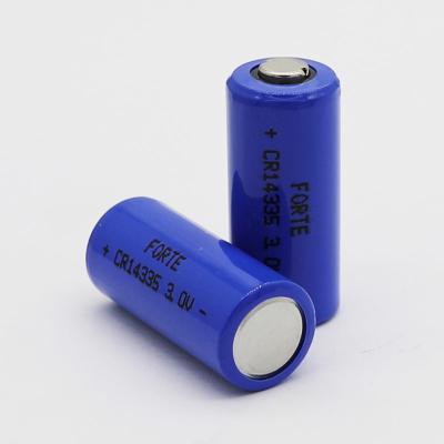 Китай Батарея лития MnO2 газового счетчика CR14335 3V 800mAh 2/3AA продается