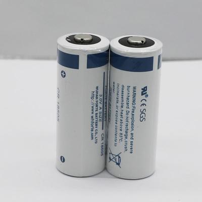 China Batería cilíndrica del litio MnO2 del tamaño de 3V 2500mAh CR18505 A en venta