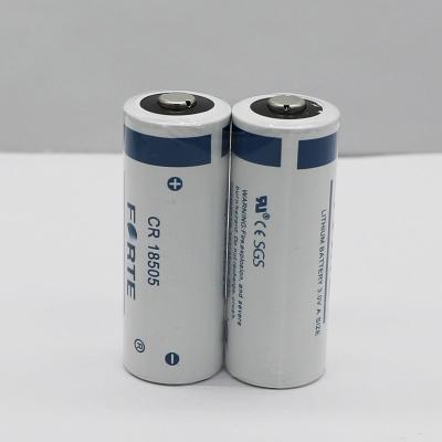 China Cylindrical 3V 2500mAh CR18505 A Size Lithium MnO2 Battery for sale