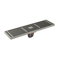China Electroplating Concealed Shower Drain , Brass Deodorant Tile Insert Floor Drain for sale