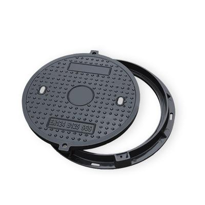 中国 カスタマイズ可能なFRPのマンホールの蓋EN124 500mmのロックできる下水の版 販売のため
