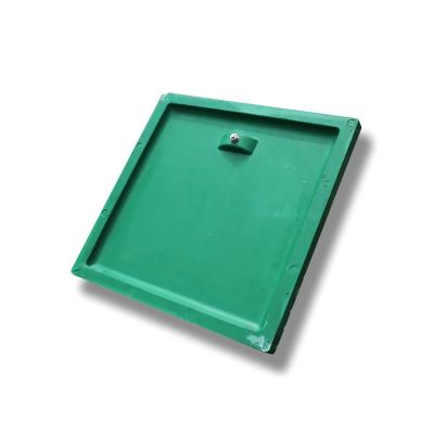 Cina Cappuccio di refrigerazione FRP manhole cover resistente agli urti 400 * 400mm per aree ad alto traffico in vendita