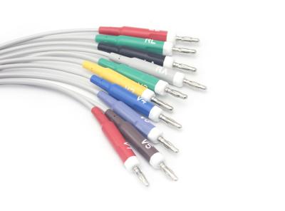 China Banana Clip Patient EKG Cable 4 Limb Lead Practical TPU PVC Material for sale