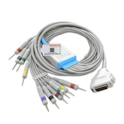 China TPU Compatible EKG Cable Fukuda Denshi Direct Connect Length 3.5m for sale
