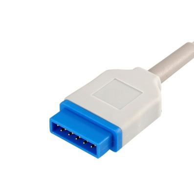 China Reusable Dash 2000/3000 Compatible GE 11Pin Solar 8000/8000M Adult Finger Clip Monitor Sensor SpO2 Cable for sale