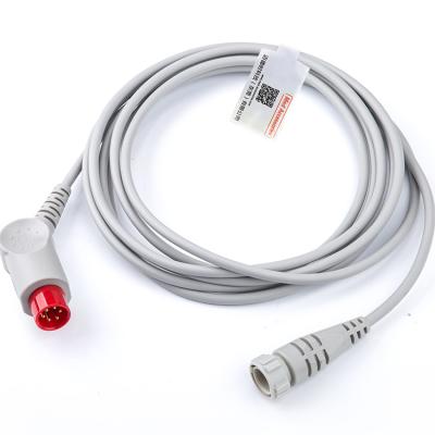 China Portable IBP Adapter Cable TPU Compatible Mindray To MR 12 Pin IBP Transducer for sale
