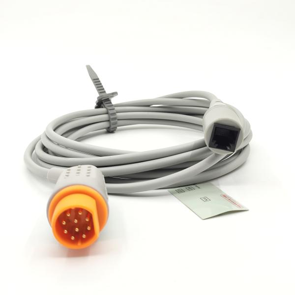 Medical Monitor Accessory Practical Grey Color IBP Cable Compatible Siemens To MX Multi Function