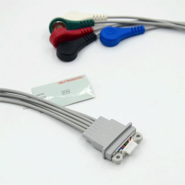 쉴러 플러스 ECG 홀터 케이블 5Lead ECG IEC 스냅에 호환