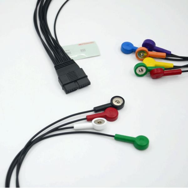 Compatible Schiller 10 Lead ECG Patient Cable Schiller for Schiller MS-12 Blue ECG Cable