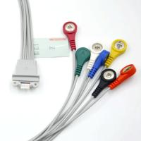China Compatible for Schiller Plus 7Lead ECG Snap ECG Holter Cable for sale