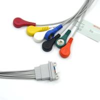 China Compatible for Schiller Plus 7Lead ECG Snap ECG Holter Cable for sale