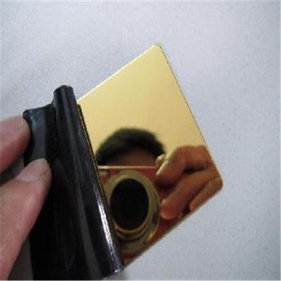 Cina Strato dello specchio dell'oro della superficie ss del raso dei pannelli di parete di acciaio inossidabile di S30815 304N 4x8 in vendita