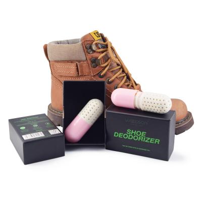 China ABS Nubuck Leather Care Kit Boots Shoe Deodorant Capsule Sneaker Pills Smell Remover for sale