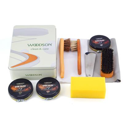 China Traditional Shoe Polish Leather Shoe Care Kit Shoe Shine Cream High Glossy for sale