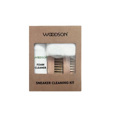 China Portable Premium White Custom Private Label Foam Shoe Cleaner Spray Sneaker Cleaning Kit for sale