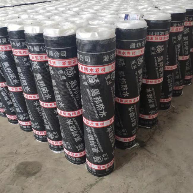 SBS waterproof roll 4mm thick with a large elongation rate is used for the basement roof