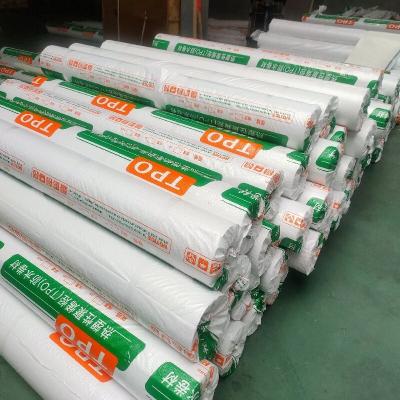 China White Superior Welding TPO Waterproof Membrane Wind Uplift Resistance 4.3 Kpa for sale