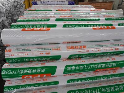 China Fleece Backed 1.5mm Strong Malleability High Plasticity TPO Roofing Membrane For Propylene-Alpha-Olefin Copolymer Resins for sale