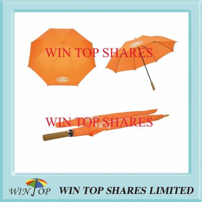 China Land Rover Advertising Orange Golf Umbrella for sale
