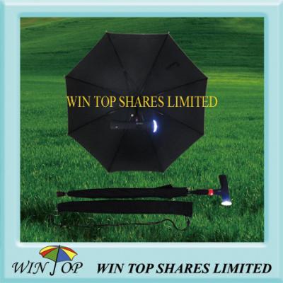 China LED Auto Stick Umbrella with Radio, Alarm Function for sale