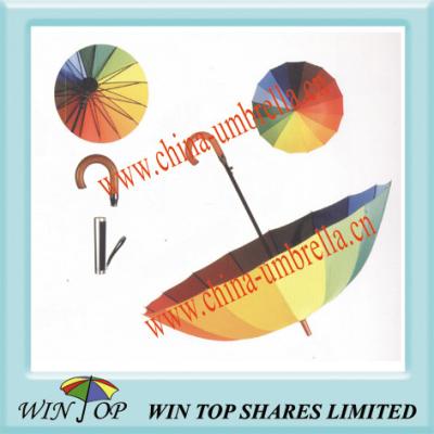 China Auto Stick Rainbow Umbrella for sale