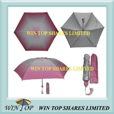 China Super Mini 3 Folding Anti UV Pocket Sun Umbrella for sale
