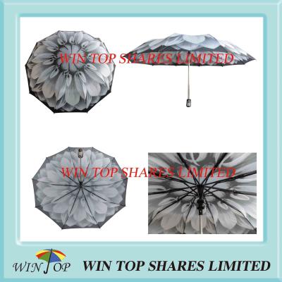 China 10k Fashion 3 Folds Auto Umbrella Factory for sale