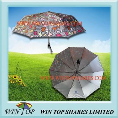 China Atlas Printed Auto Open Close Umbrella for sale