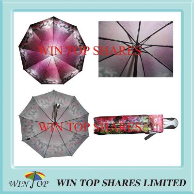 China High Quality Full Auto Satin Rain Umbrella for sale