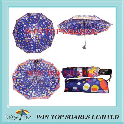 China Bright Colorful Auto Open Close Turkey Umbrella for sale