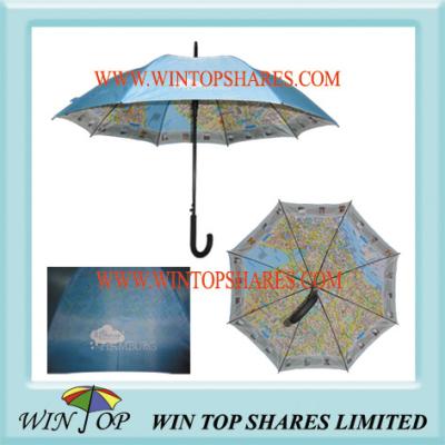 China Double Layers Promotion Map Umbrella(WT5064) for sale