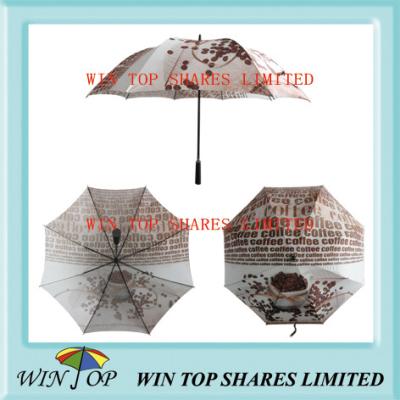 China Coffee Bean Heat Transfer OEM ODM Umbrella (WT5086) for sale