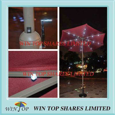 China 2.7m Garden LED Market Umbrella for Outdoor Use for sale