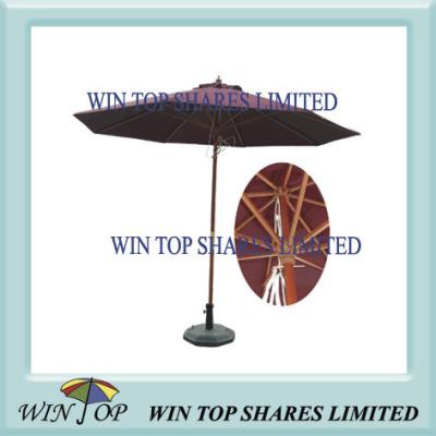 China 2.7m Wooden Pole Outdoor Patio Umbrella for sale
