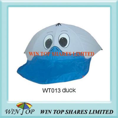 China Grey and Blue Duck Pattern Cartoon Umbrella for sale
