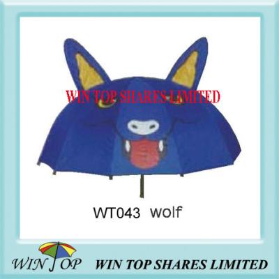 China Dark Blue Wolf Style Child Umbrella Audit Company for sale