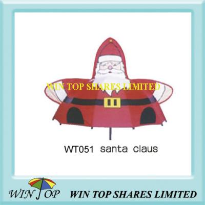 China Santa Claus Merry Christmas Festival Umbrella for sale