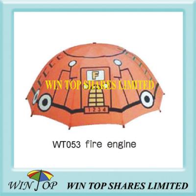 China Fire Engine Design Cartoon Umbrella Vendor for sale