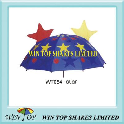 China Sky Stars Cartoon Lovely Kid Umbrella Exporter for sale