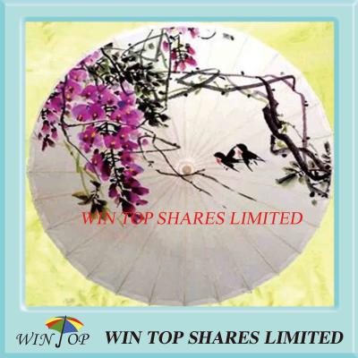 China Chinese watercolour arts and crafts parasol for sale