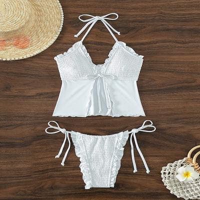 中国 快適な夏の女性の完全なBeachwearのための白い色のセクシーなビキニ標準的の新式 販売のため