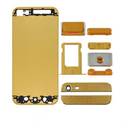 China Aluminum Alloy Mobile Phone Housing iPhone 5 Battery Cover With Small Parts for sale