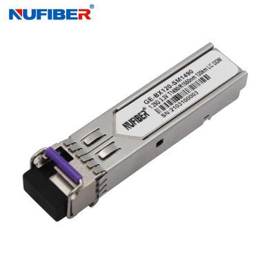 Cina Modulo di fibra ottica interurbano Bidi LC 1.25g Sfp 1490/1550nm di 120km SFP in vendita