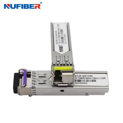 Cina Modulo di fibra ottica interurbano Bidi LC 1.25g Sfp 1490/1550nm di 120km SFP in vendita